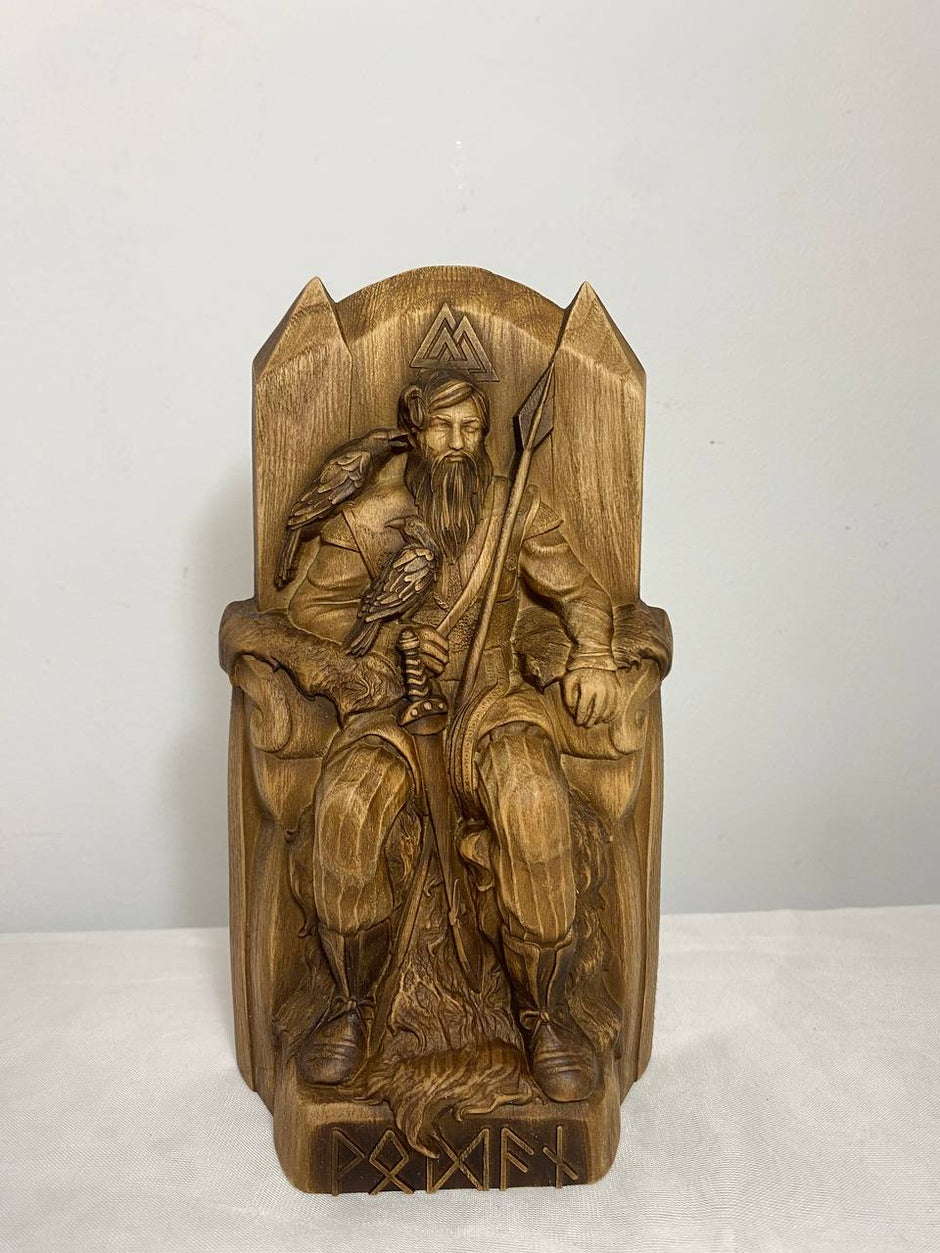 Hand-Carved Viking Statues & Norse Mythology Sculptures – Art Carving Shop