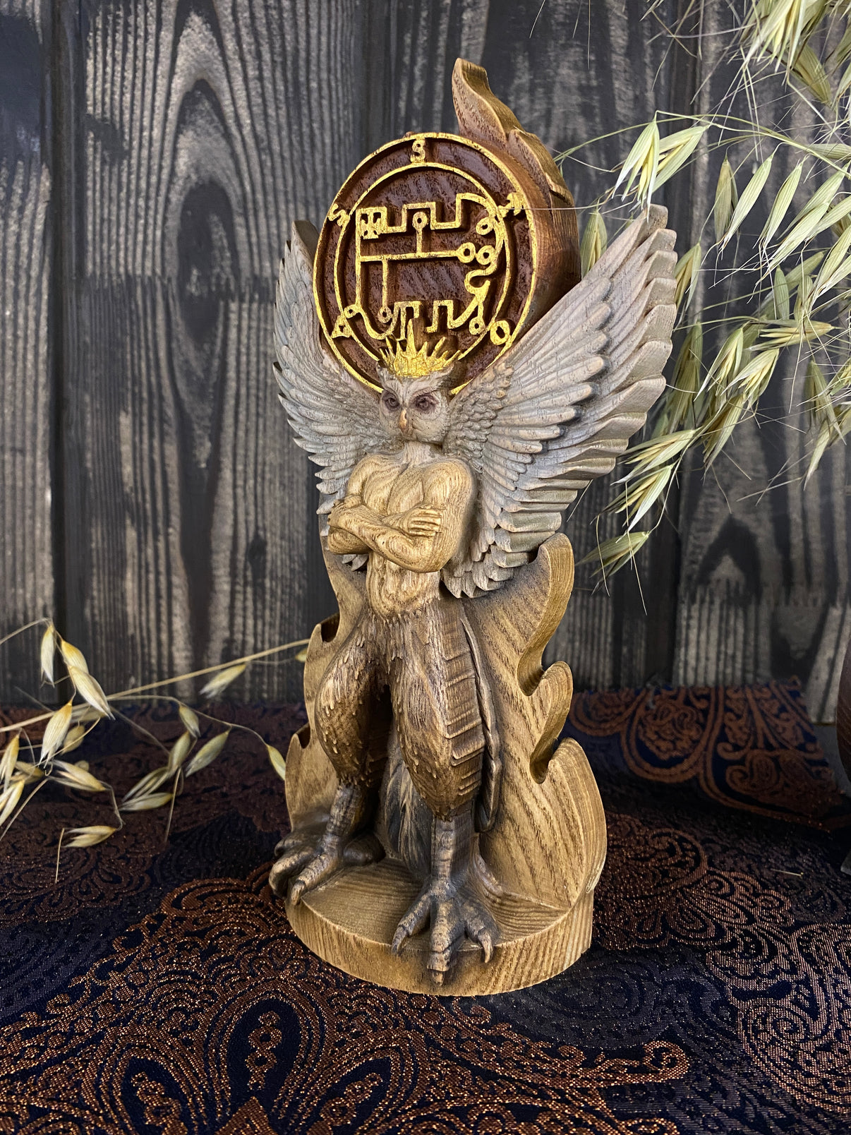 Stolas Demon statue Prince stolas Stolas statue Demon sigil Satan stat ...