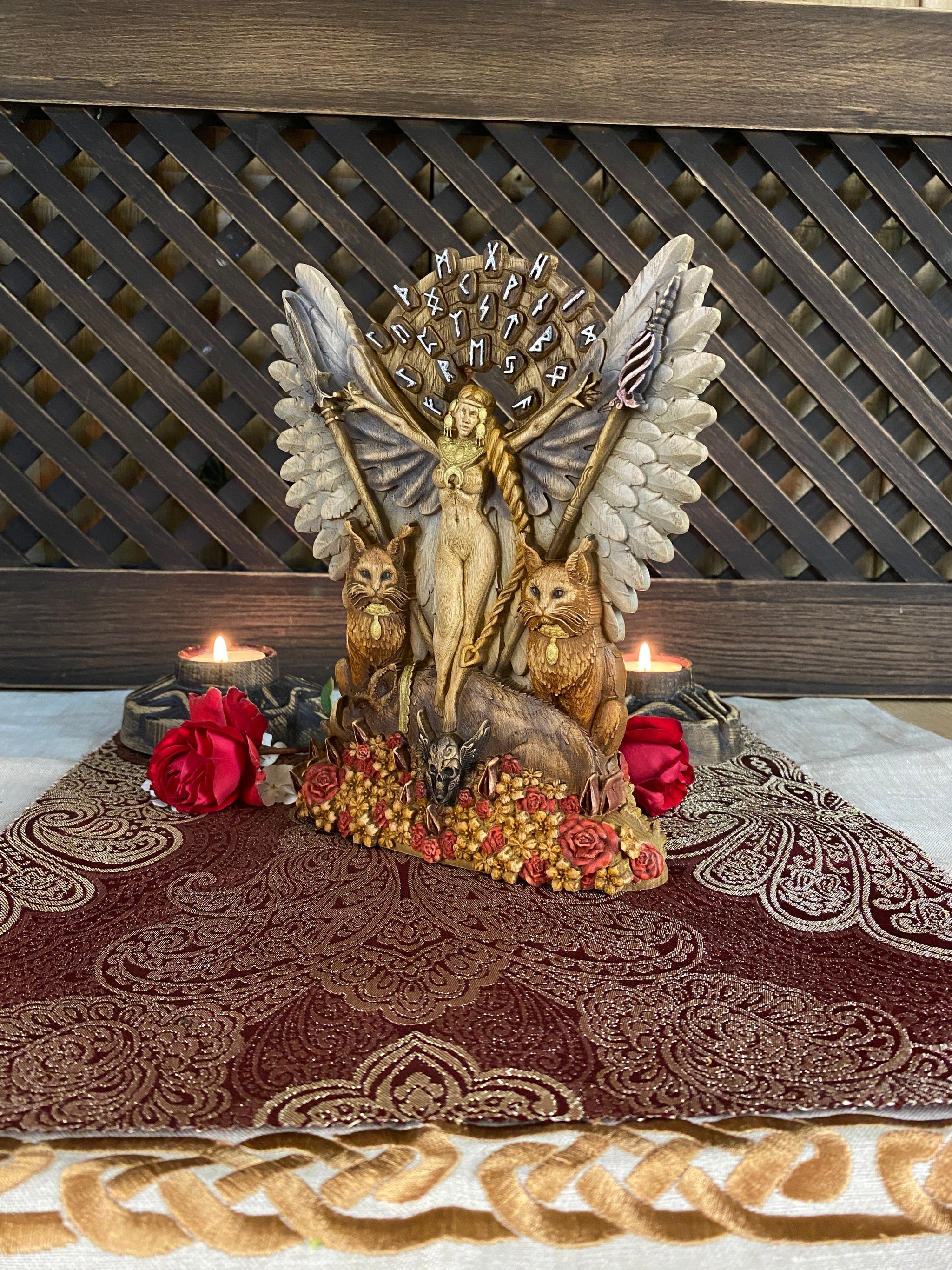 Freya statue Freyja statue Freya Goddess statue Norse gods Norse mytho ...