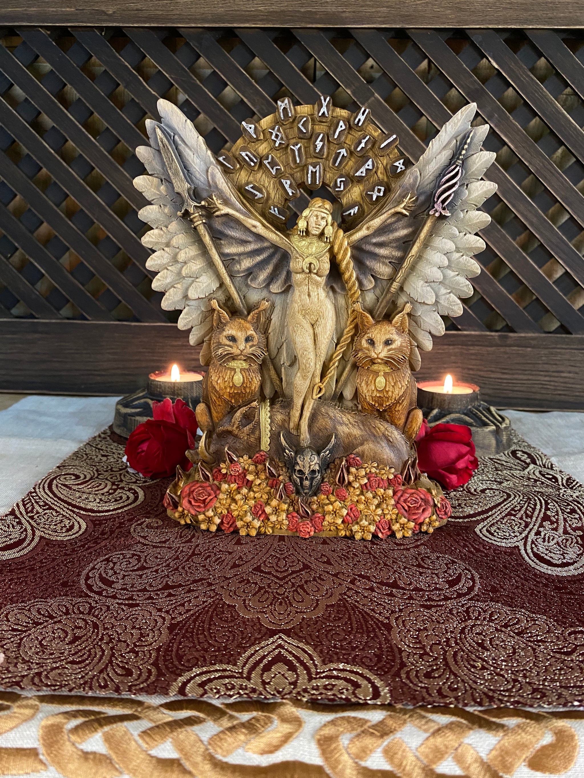 Freya statue Freyja statue Freya Goddess statue Norse gods Norse mytho ...