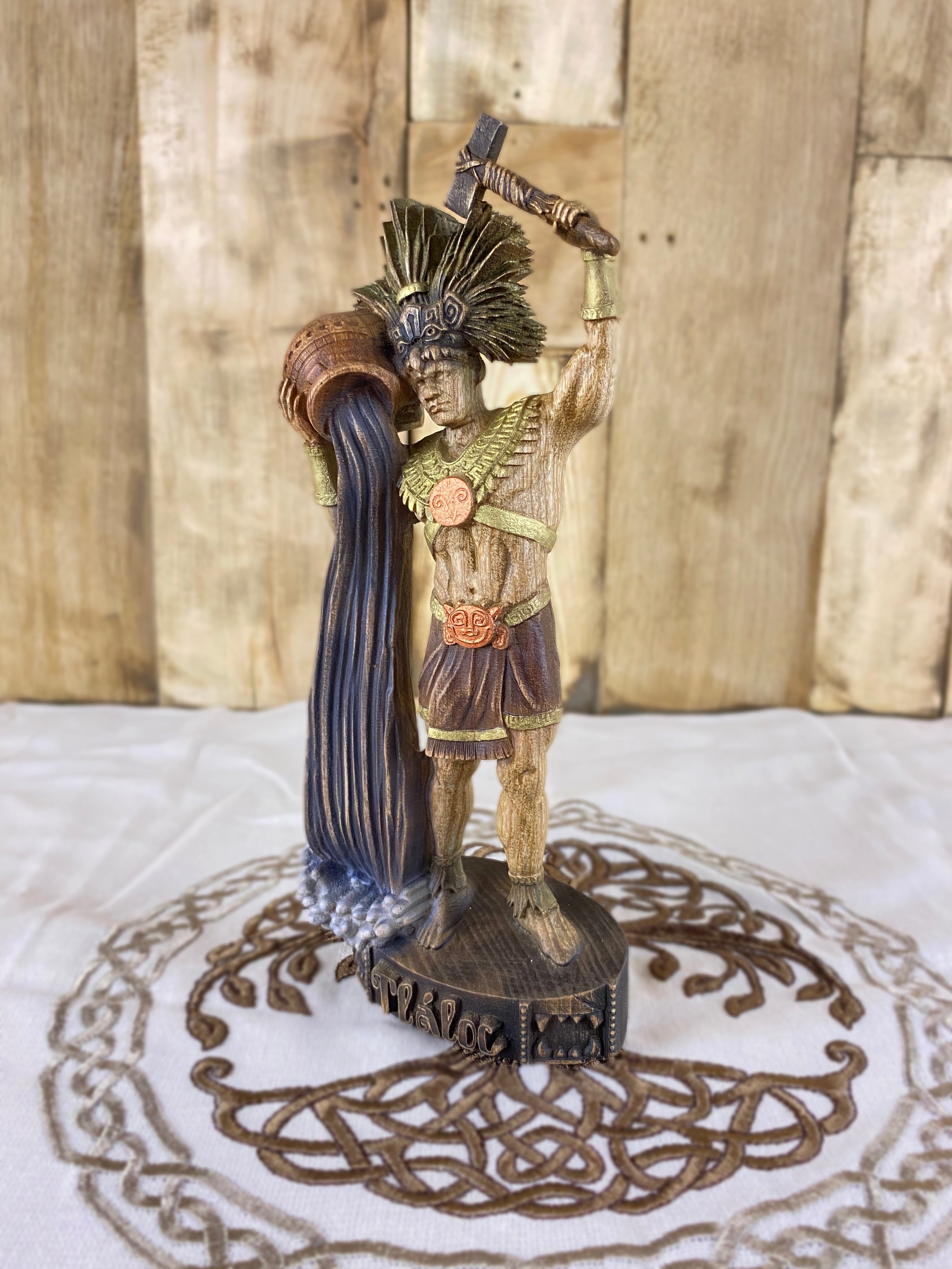 Tlaloc Aztec statue Tlaloc statue God rain Tlaloc god Aztec gods Godde ...