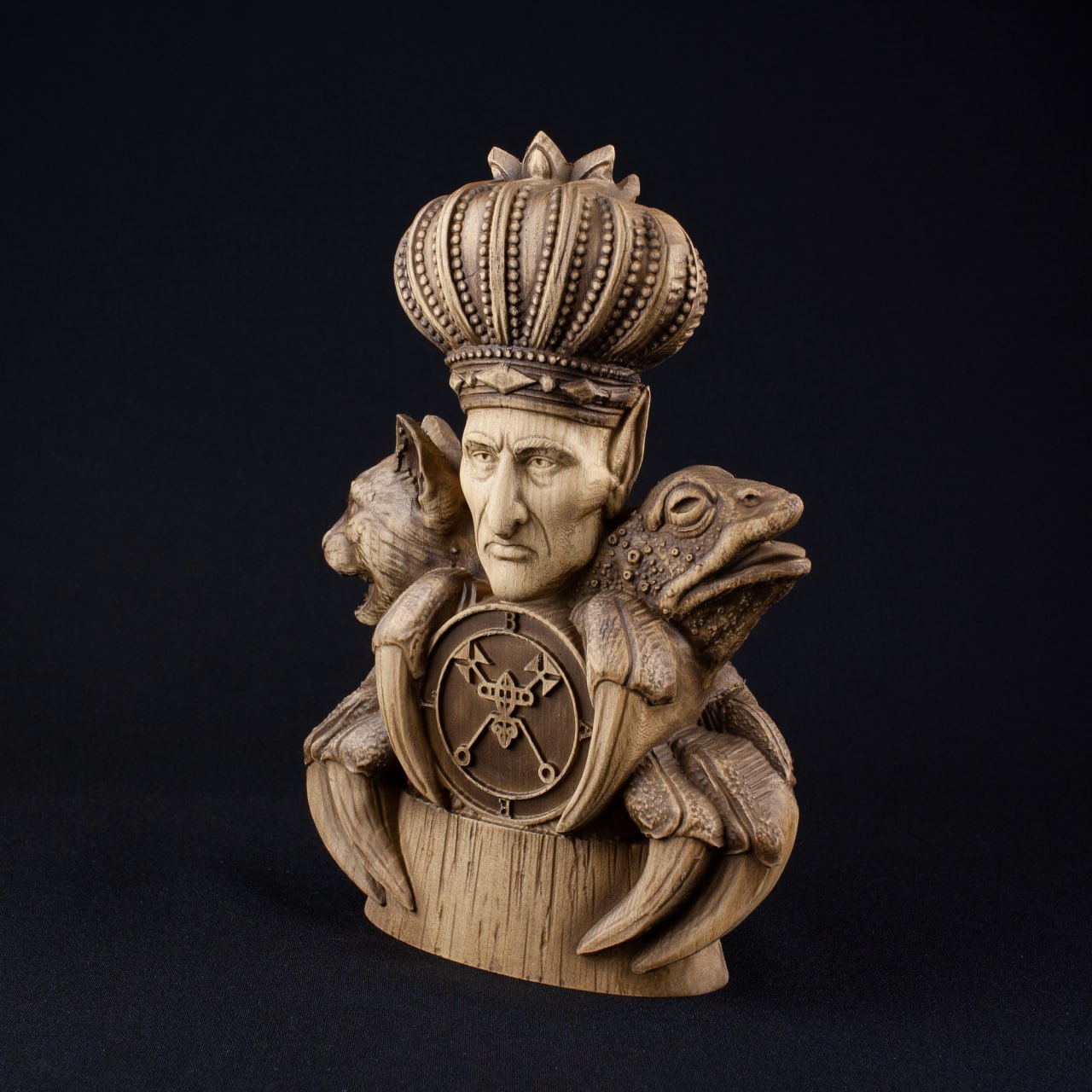 Bael, Ancient Middle Eastern God Wooden Statue Fertility Deity Carving ...